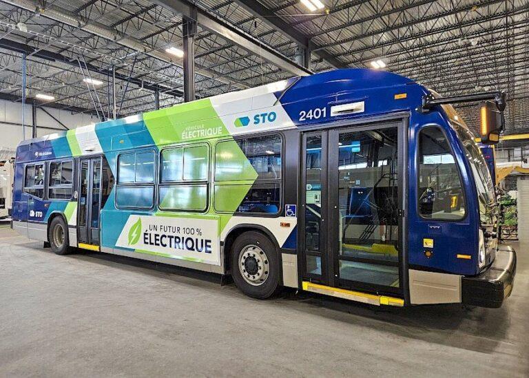 STO welcomes first 100% electric bus
